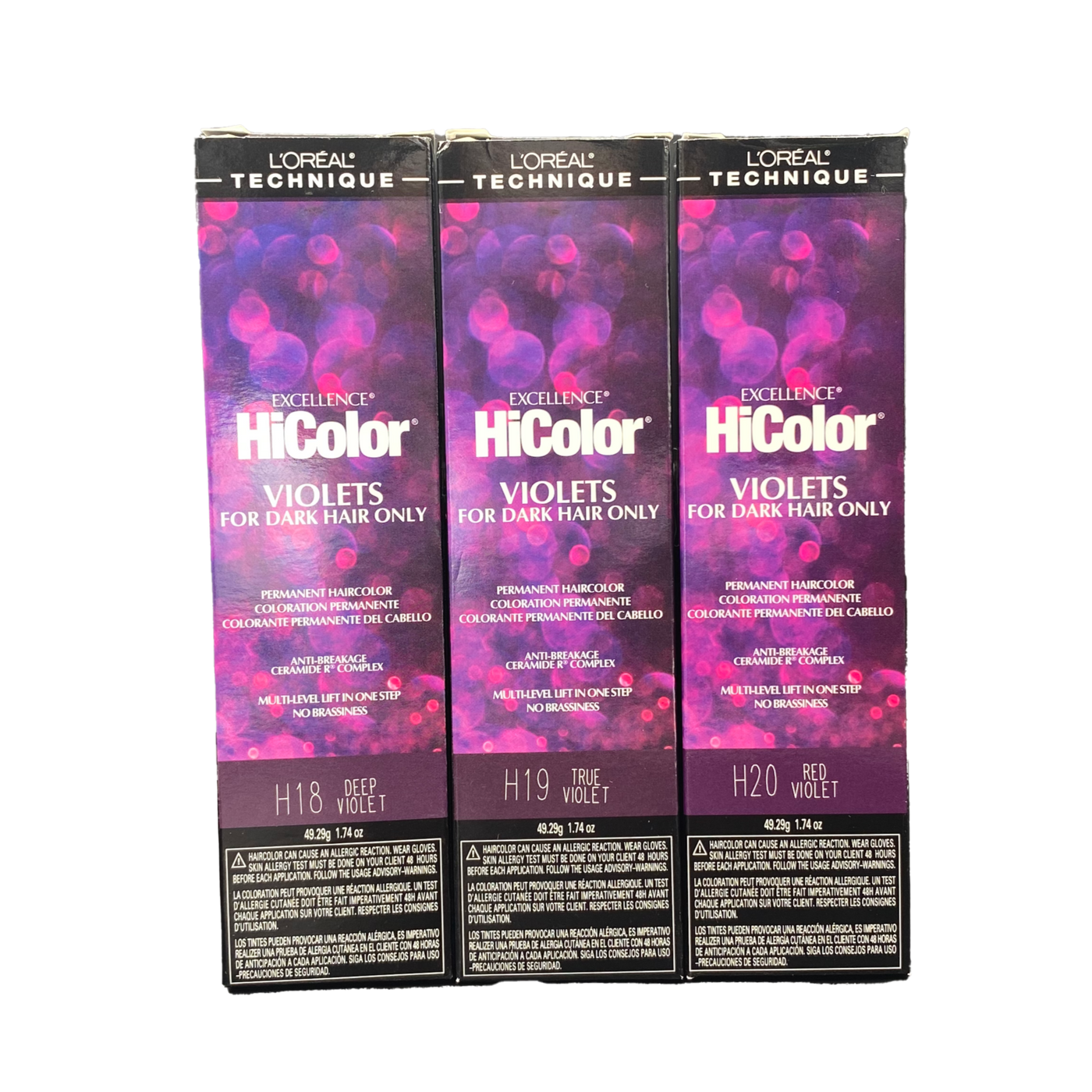 L'Oreal Excellence HiColor - Violets for Dark Hair Only 1.74 oz. — Han ...
