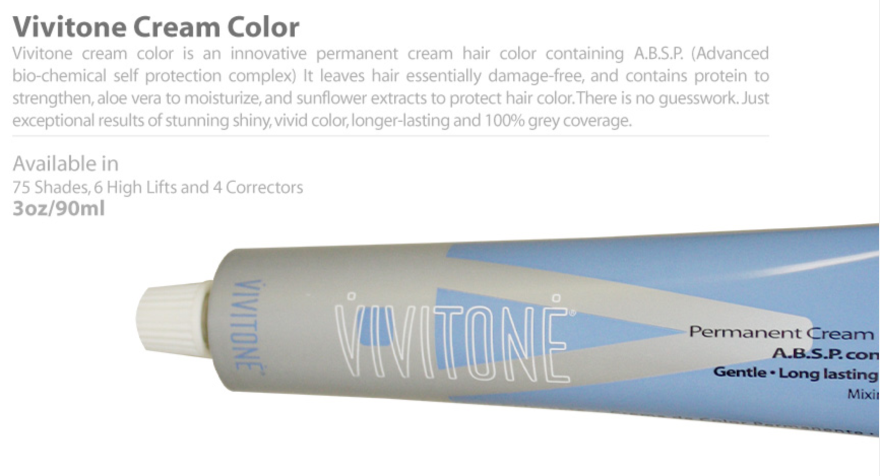 Vivitone Permanent Cream Hair Color 3oz. — Han's Beauty Stor